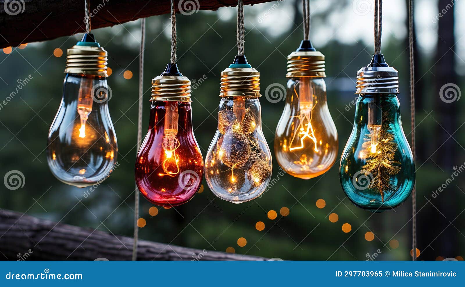 Illuminating Creativity: Light Bulbs for Unique Decoration Stock ...