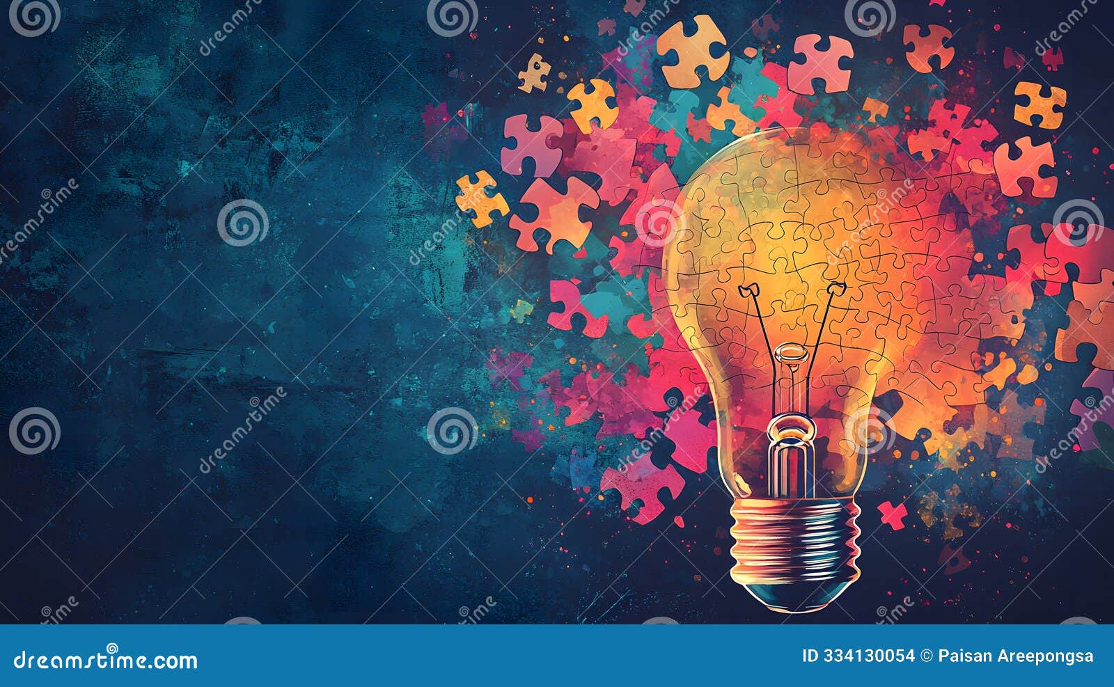 Illuminating Ideas: A Colorful Representation Of Insight Stock Image ...