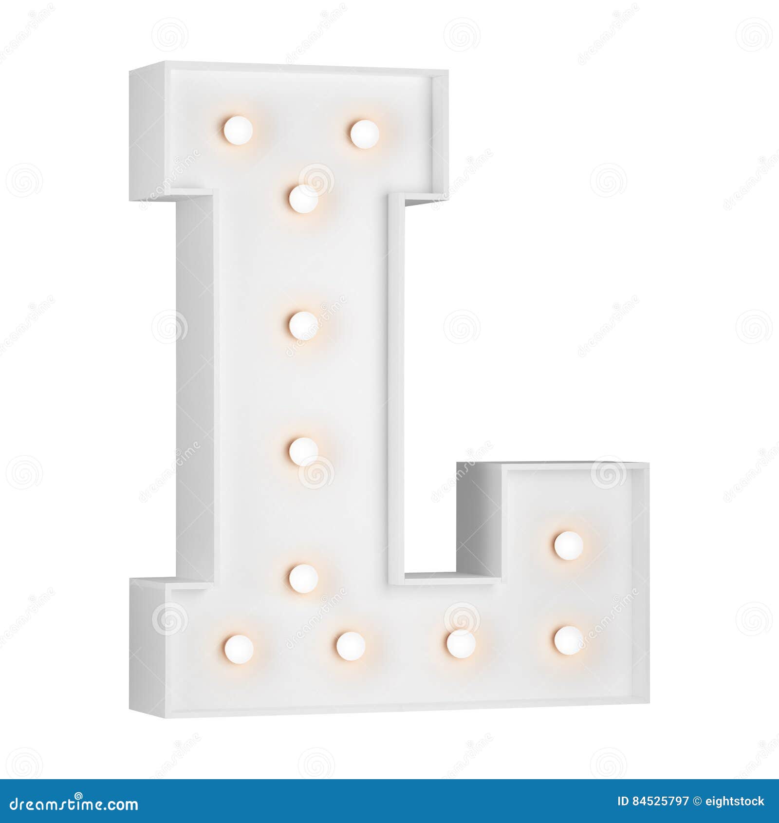 Illuminating L letter stock image. Image of neon, bulb - 84525797