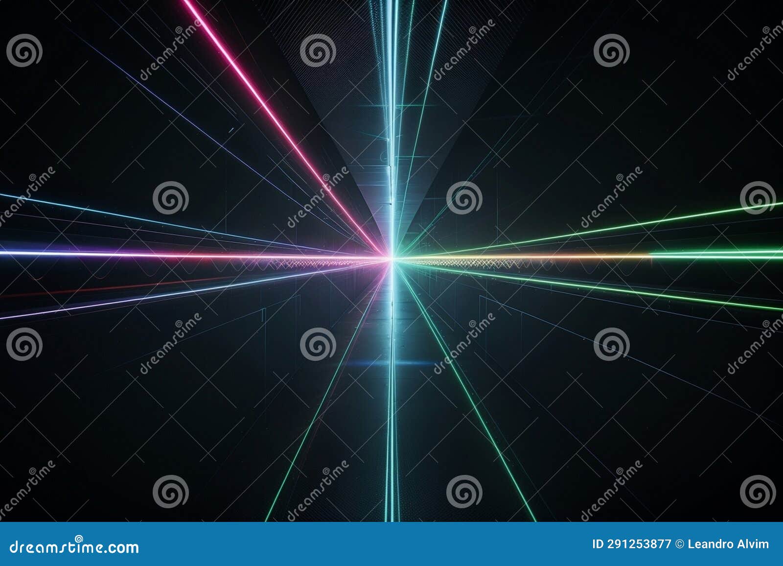 Illuminating Neon Abstract a Dazzling Visual Delight.AI Generated Stock ...