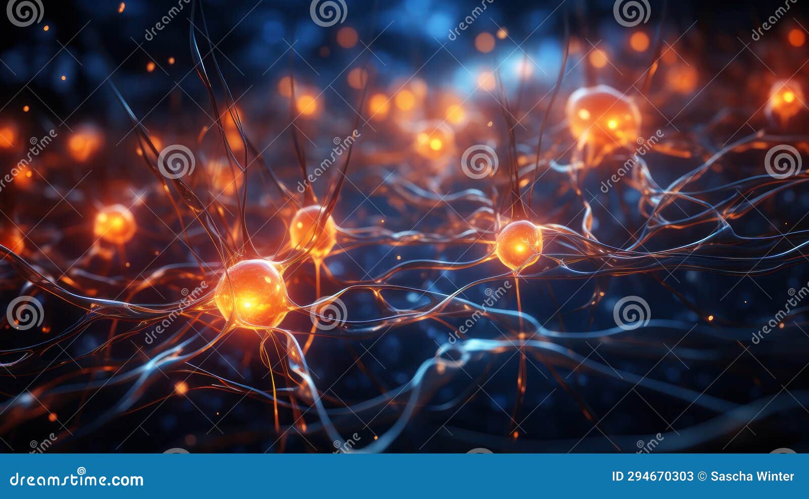 Illuminating Synapses: Neural Connections in Action Stock Illustration ...
