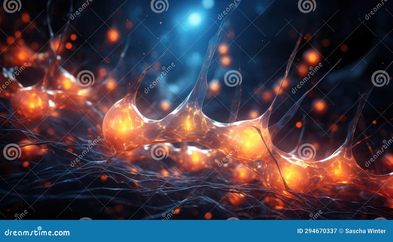 Illuminating Synapses: Neural Connections in Action Stock Illustration ...