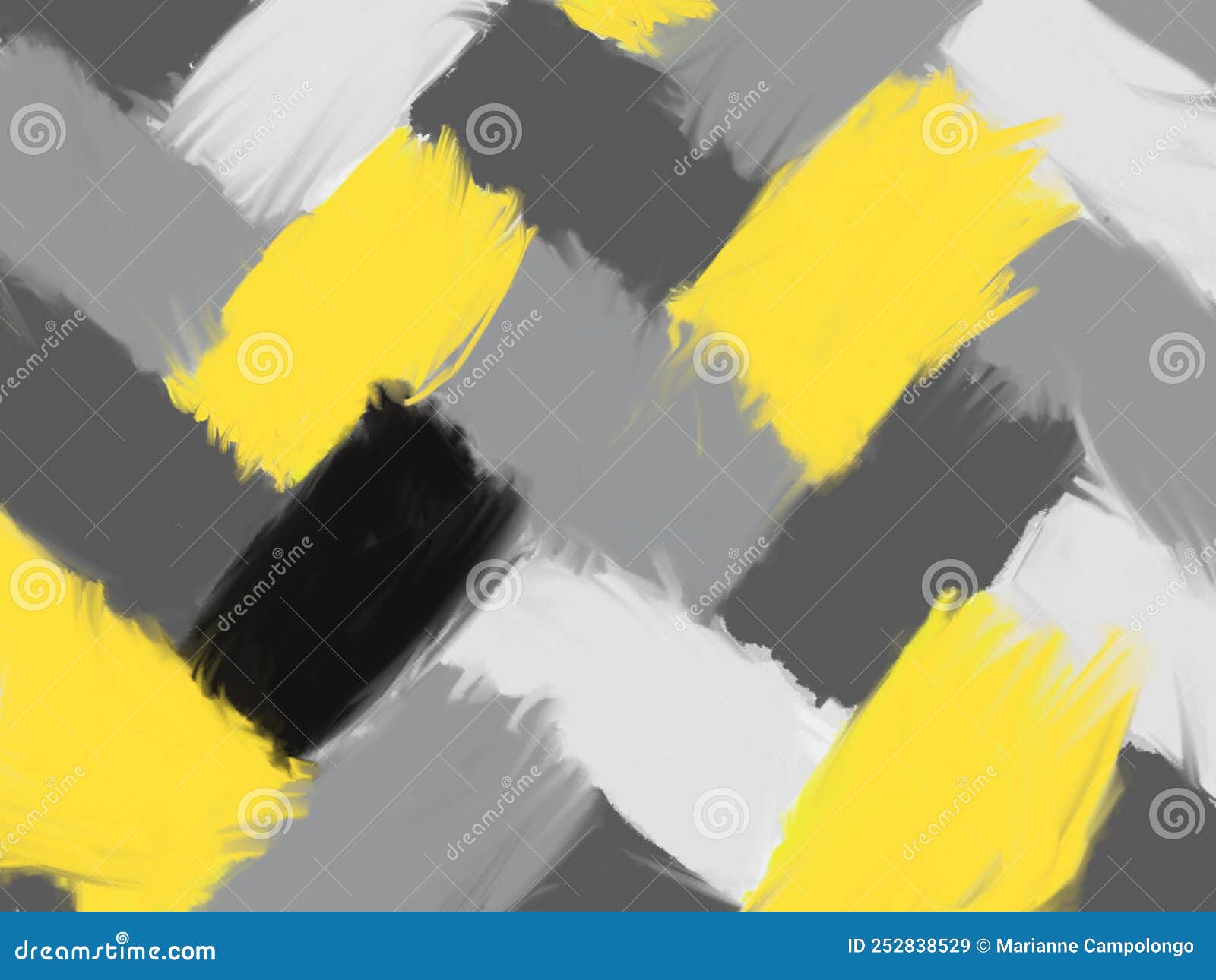 Illuminating Yellow and Ultimate Gray Painted Patterned Background ...