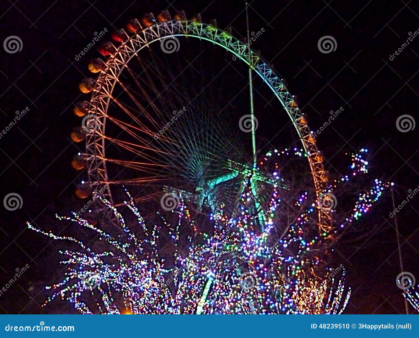 Illumination stock photo. Image of amusement, park, holiday - 48239510