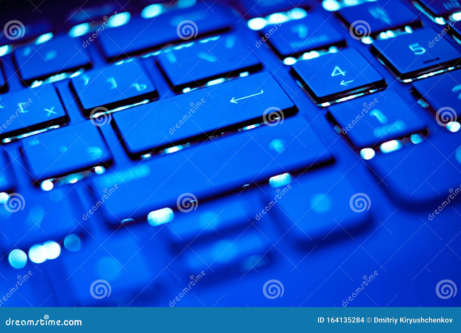 Illumination Enter Button Laptop Stock Photo - Image of digital ...