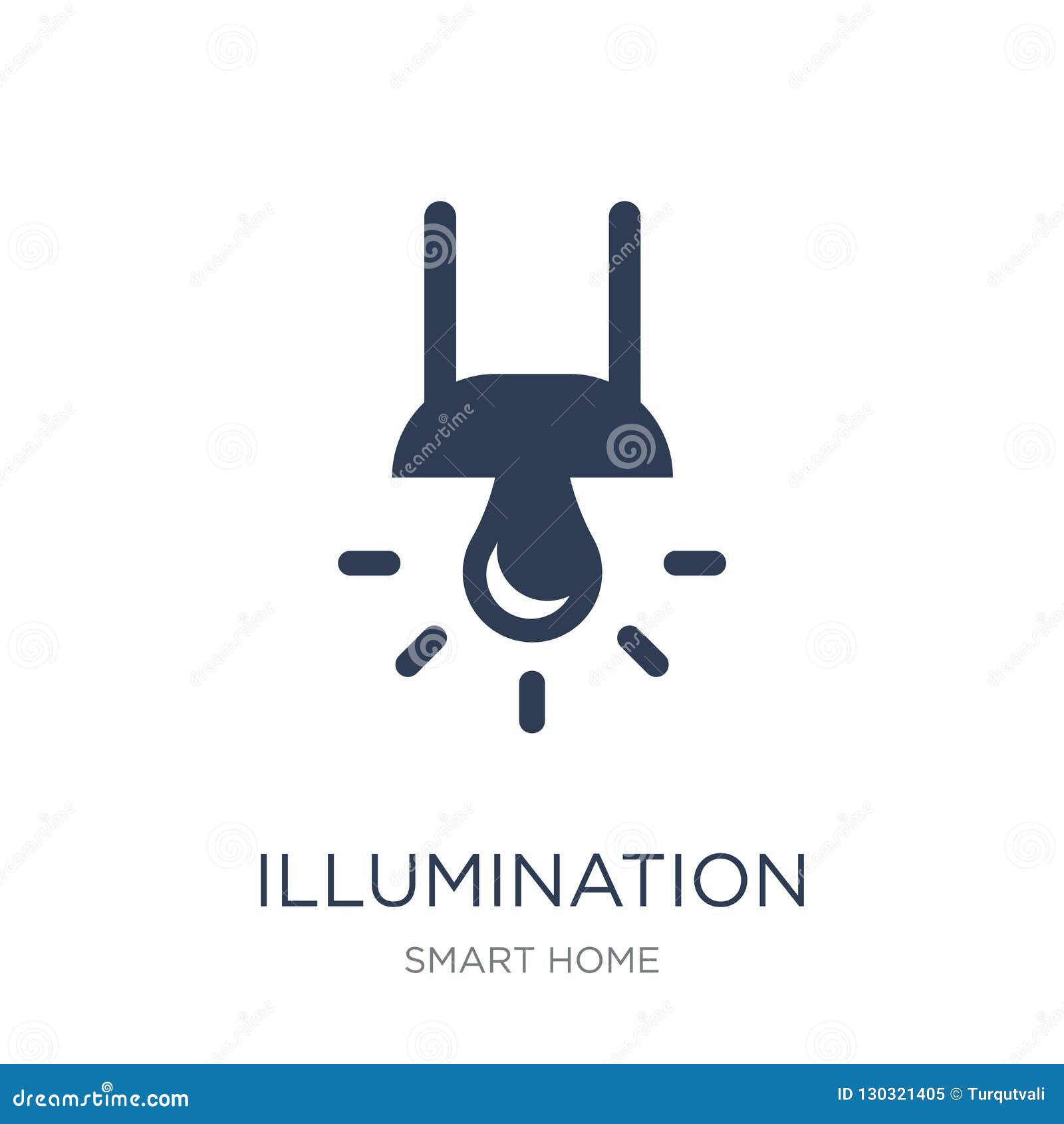 Illumination Icon. Trendy Flat Vector Illumination Icon on White Stock ...