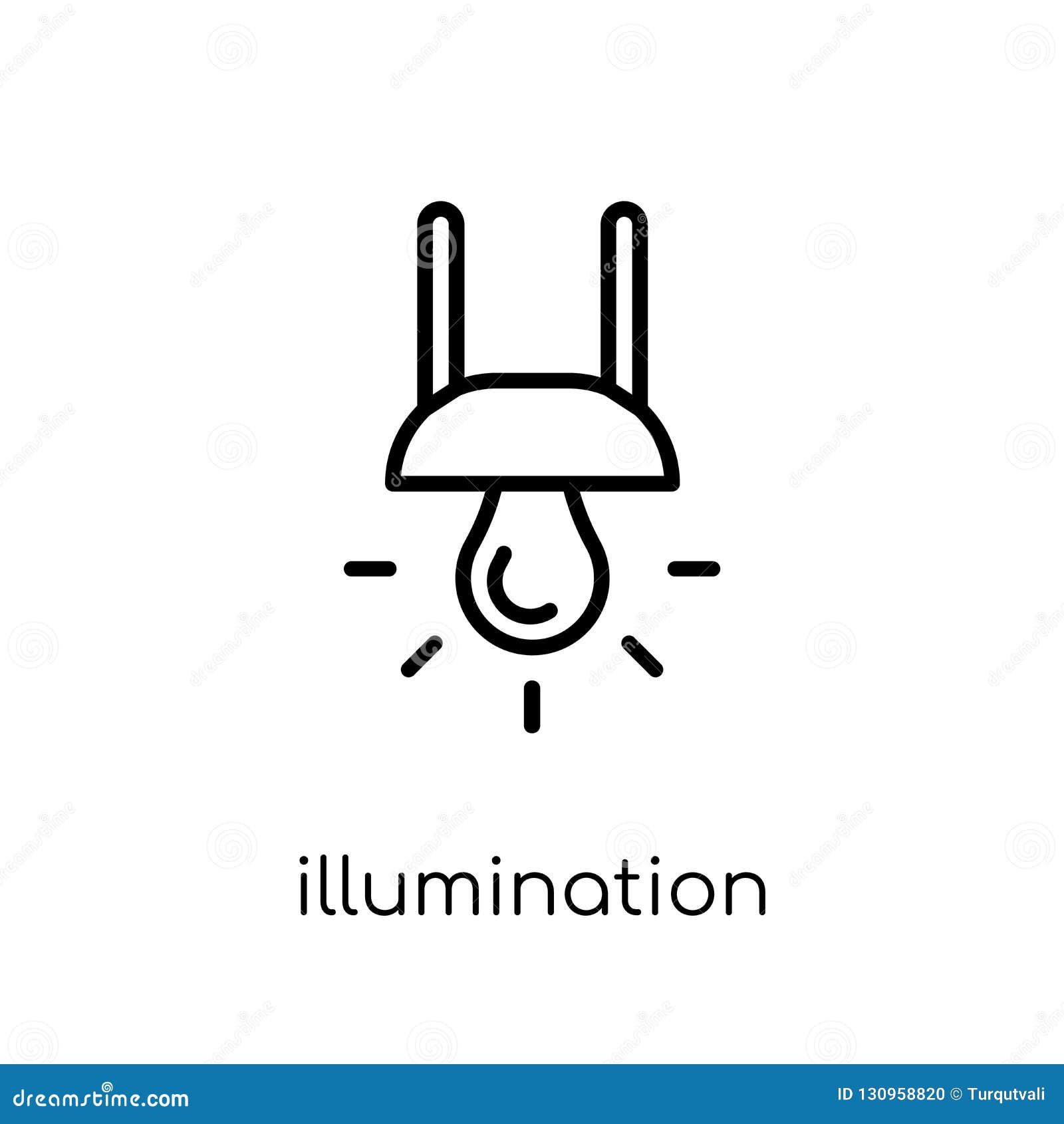 Illumination Icon. Trendy Modern Flat Linear Vector Illumination Stock ...