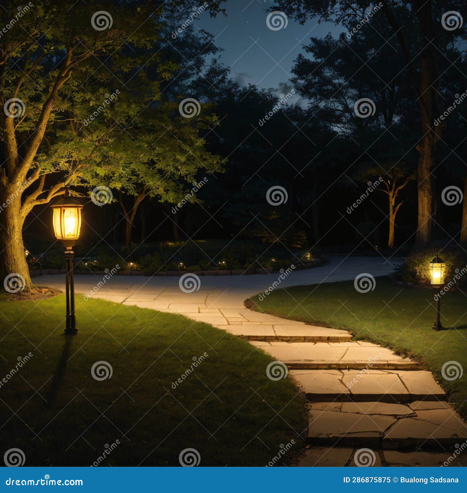 Illumination Landscape Light Park with Electric Ground Lantern with ...
