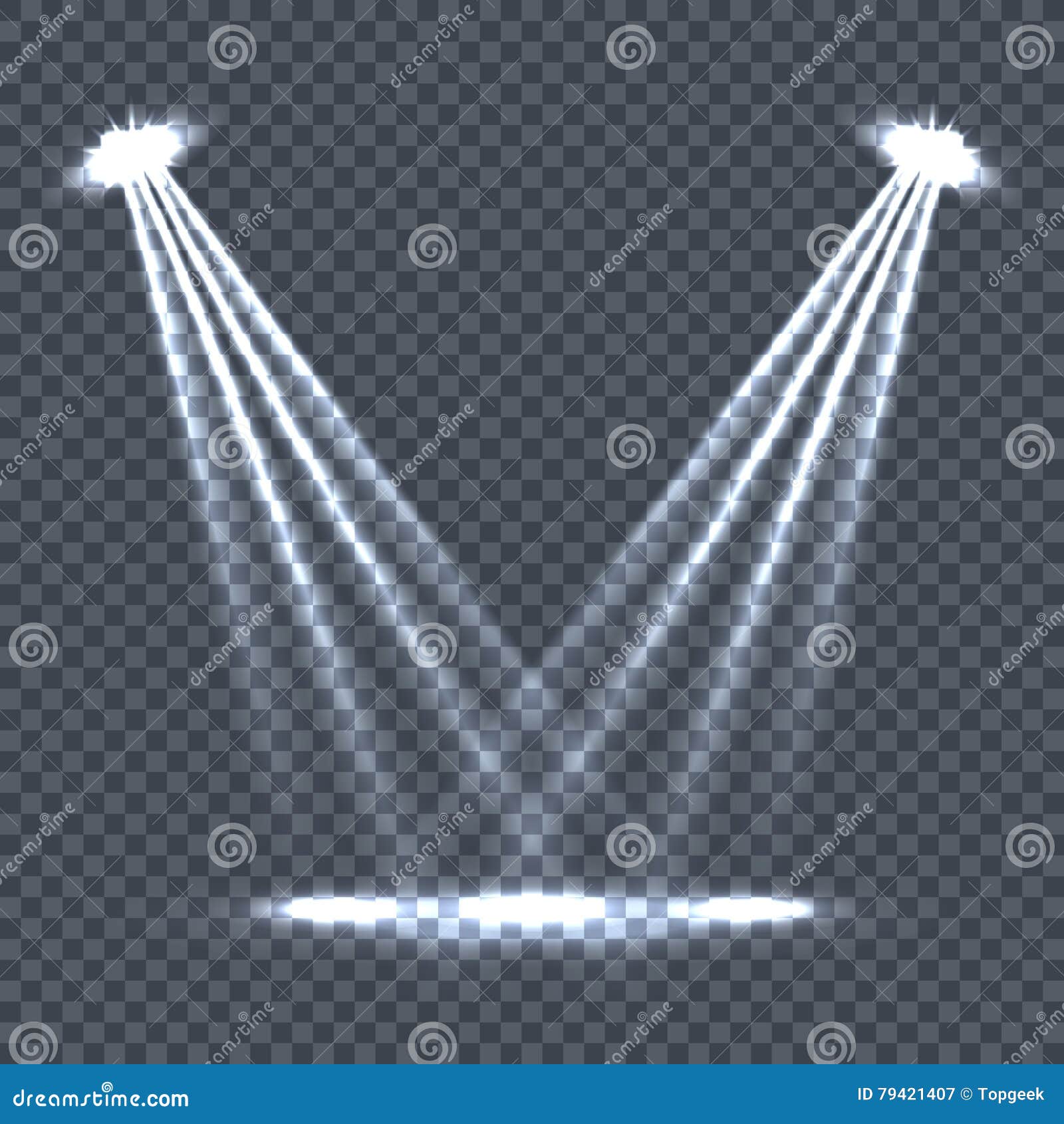 Illumination with Light Effects on Transparency Stock Vector ...