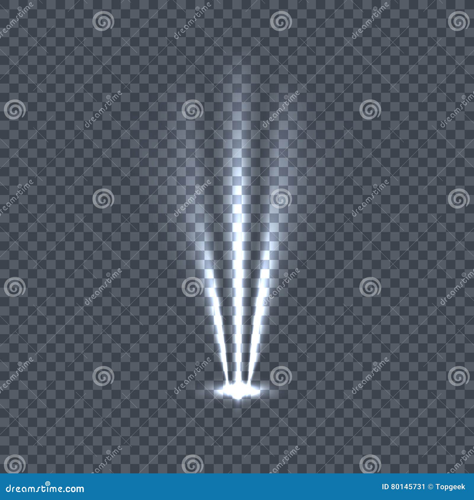Illumination with Light Effects on Transparency Stock Vector ...