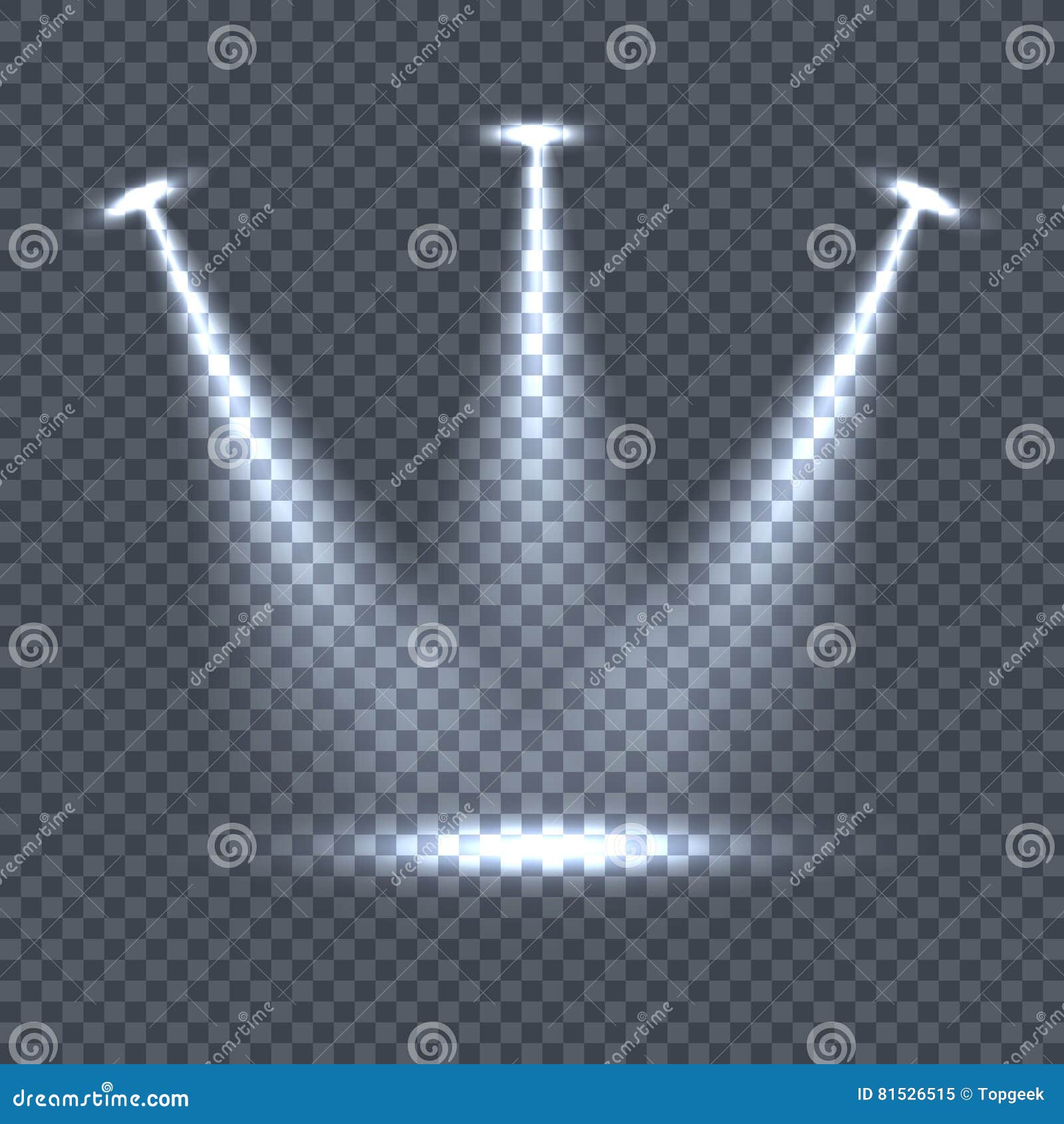 Illumination with Light Effects on Transparency Stock Vector ...