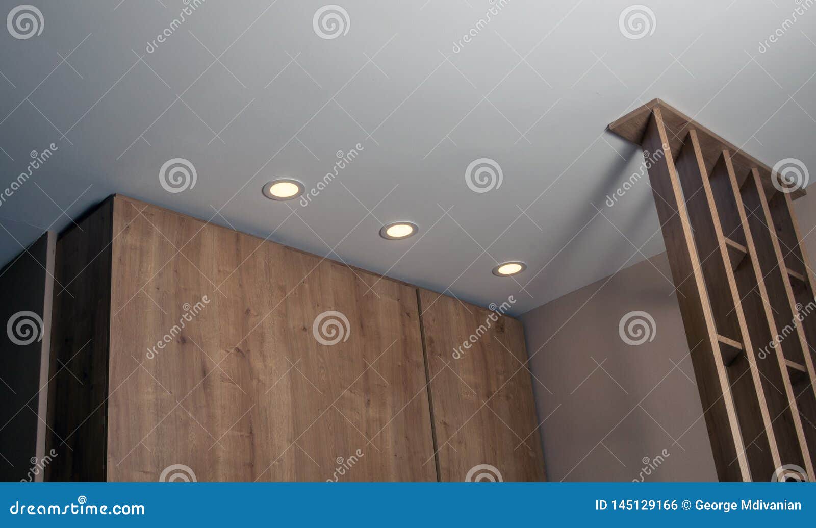 Illumination Lights in the Room Stock Photo - Image of living, empty ...
