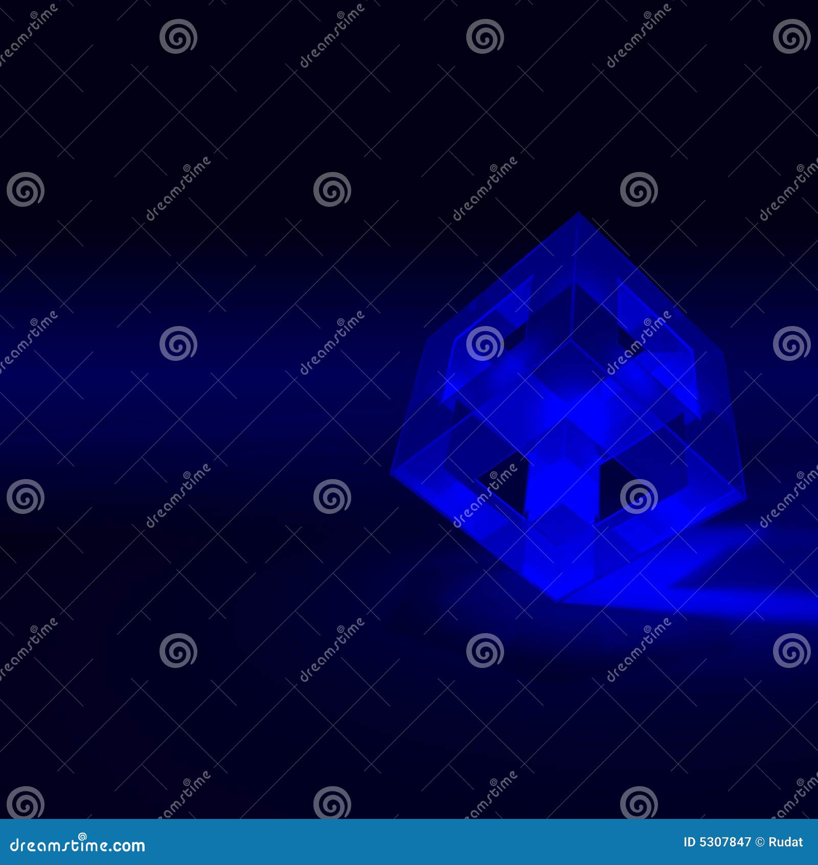 Blue Cube Royalty-Free Stock Image | CartoonDealer.com #22214560