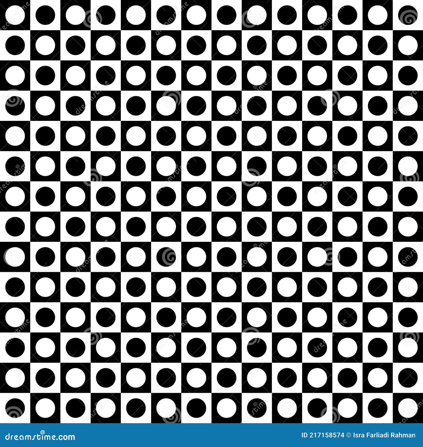 Illusion Abstract Black and White Pattern. Monochrome Pattern. Optical ...