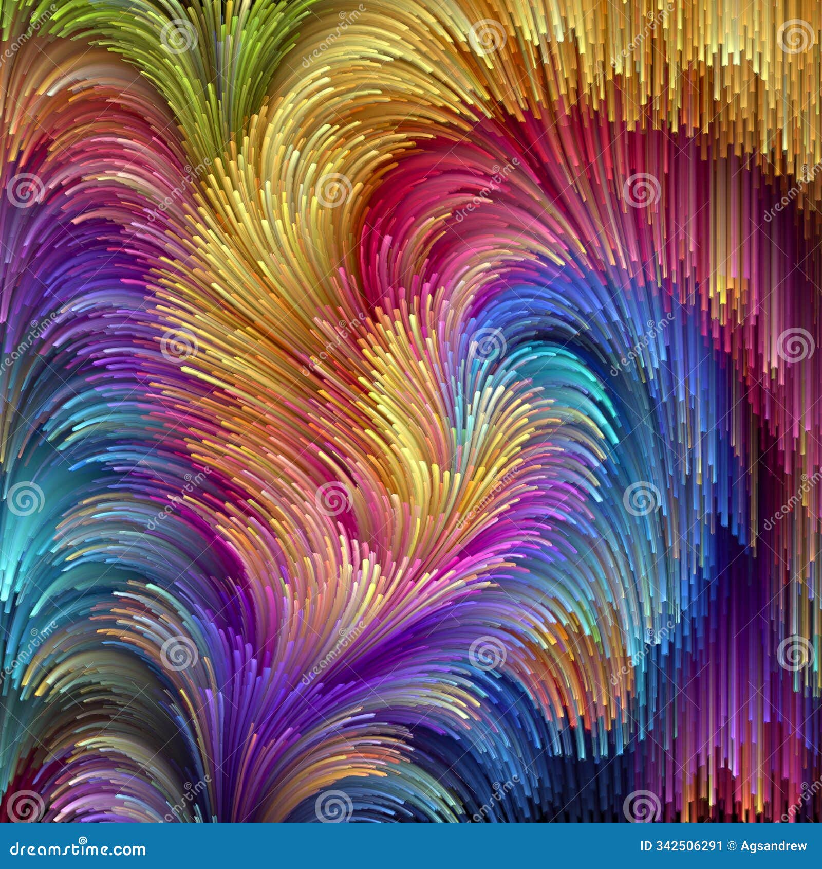 Illusion of Chromatic Flow stock illustration. Illustration of chaos ...