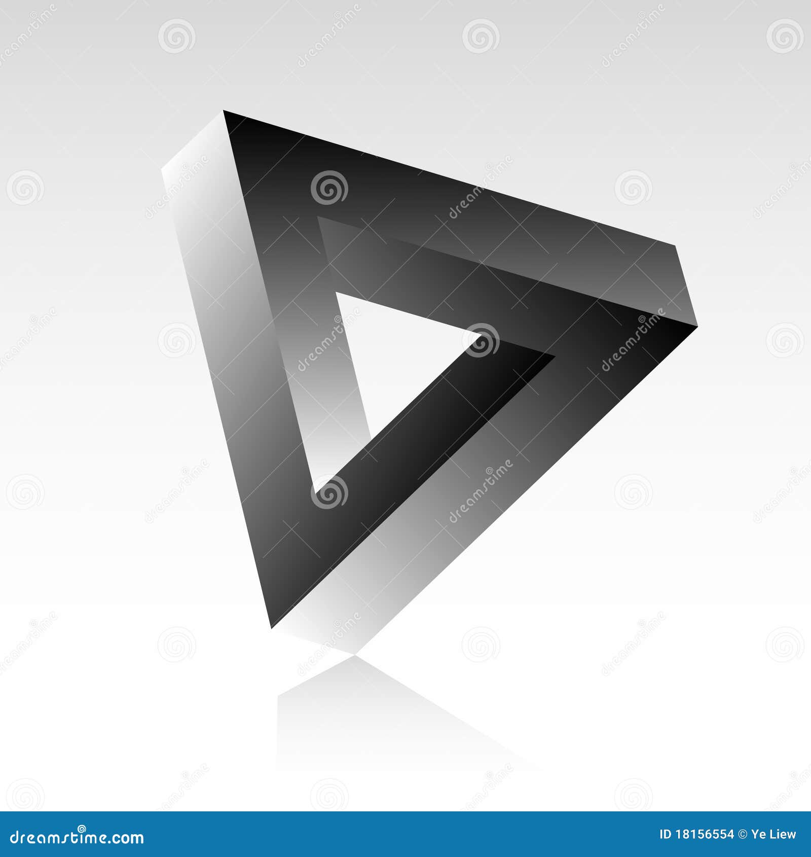 Illusion de triangle illustration de vecteur. Illustration du créateur ...