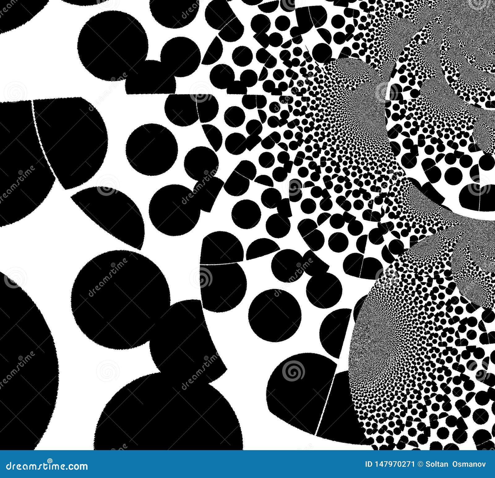 Illusion of Deception in Black and White. Vibrating Stripes. Deceptive ...