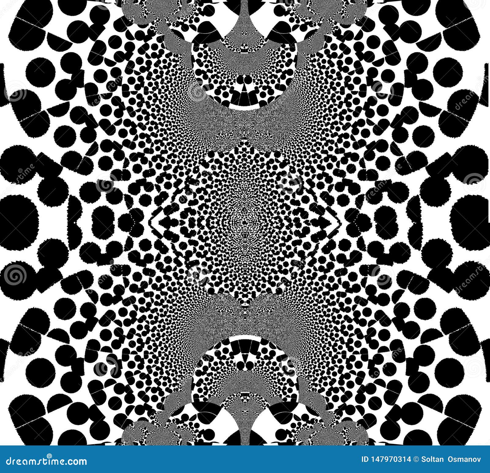 Illusion of Deception in Black and White. Vibrating Stripes. Deceptive ...