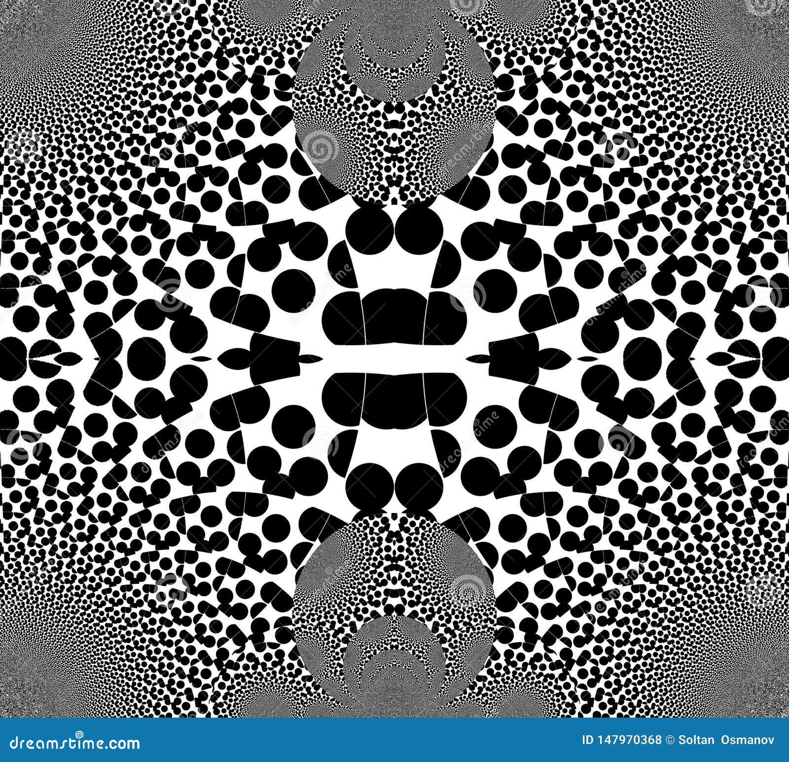 Illusion of Deception in Black and White. Vibrating Stripes. Deceptive ...