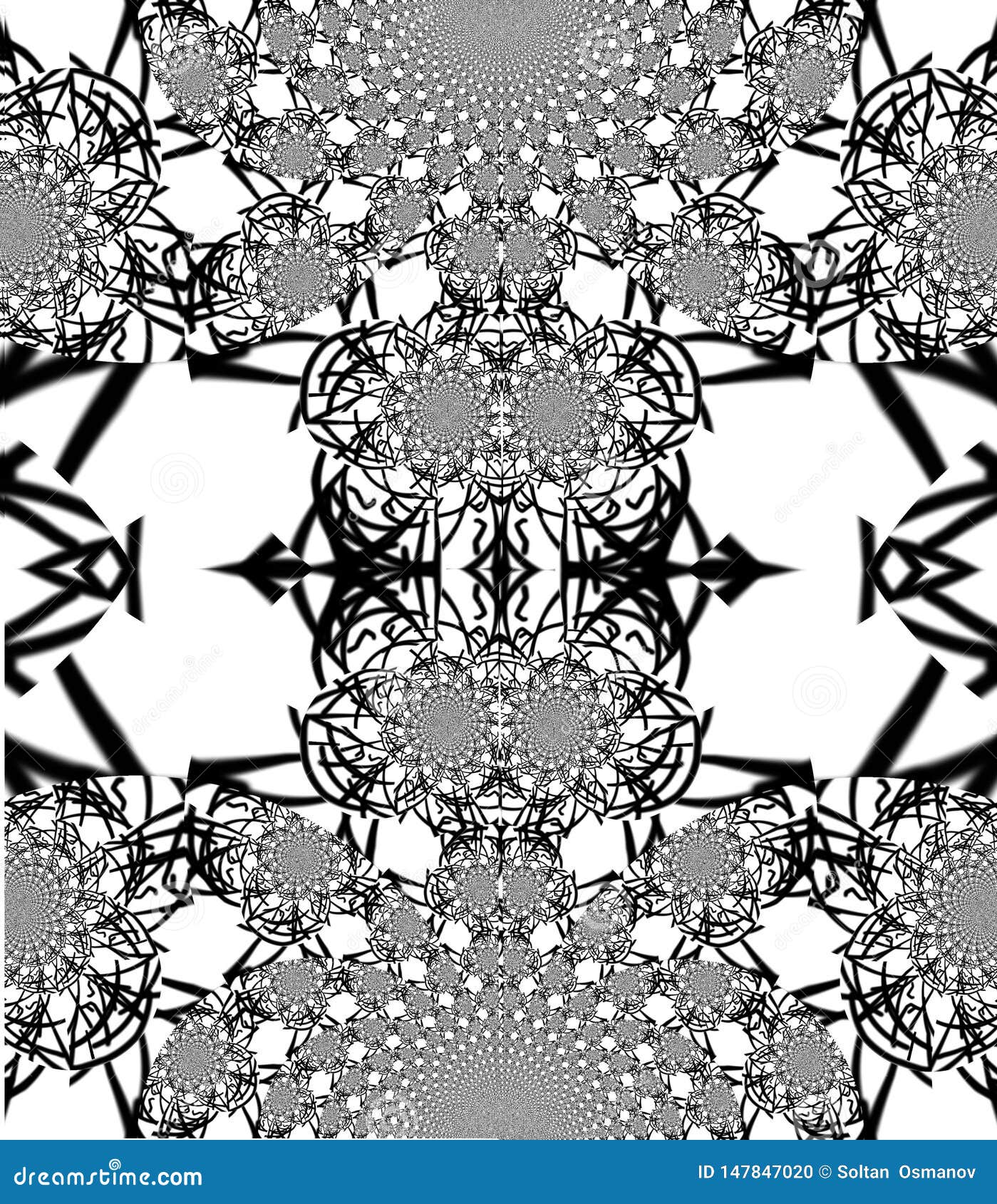 Illusion of Deception in Black and White. Vibrating Stripes. Deceptive ...