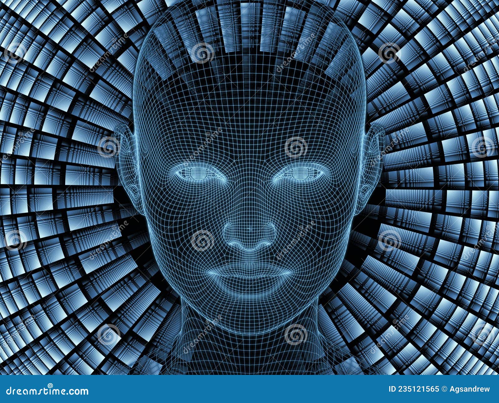 Illusion of Digital Identity Stock Illustration - Illustration of ...