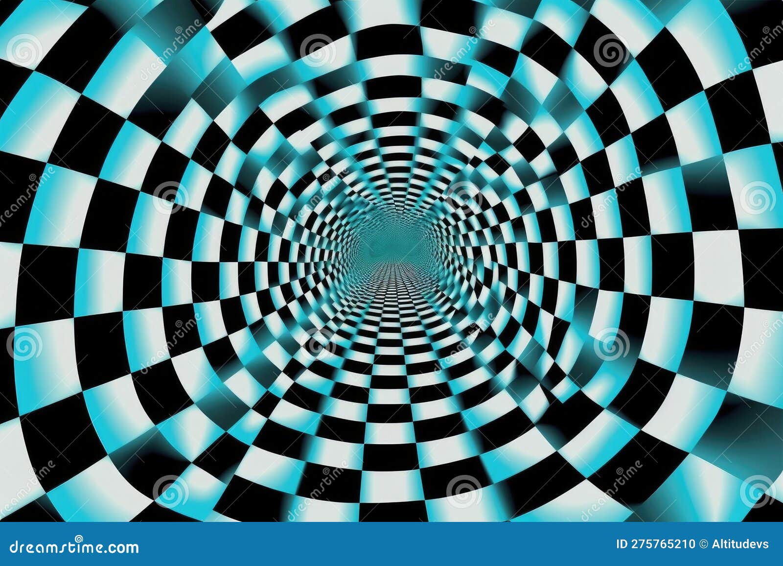 Illusion of Infinity, with Optical Art Illustration Showing Never ...