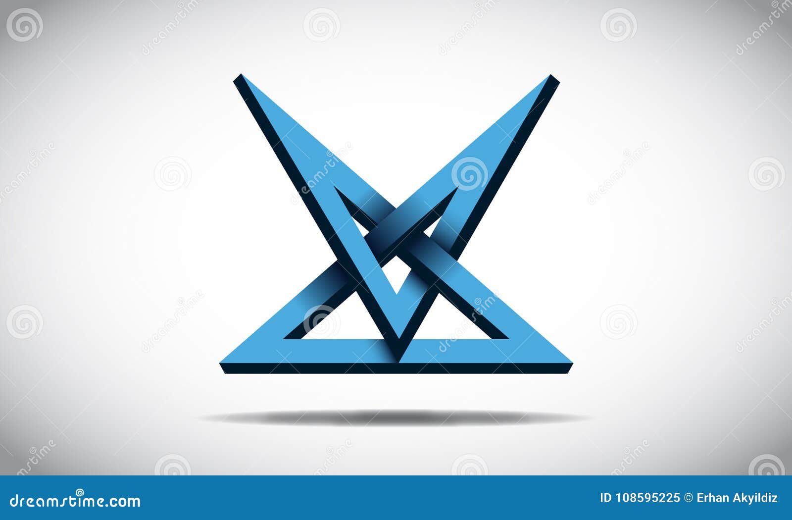 Illusion Logo Design stock vector. Illustration of business - 108595225
