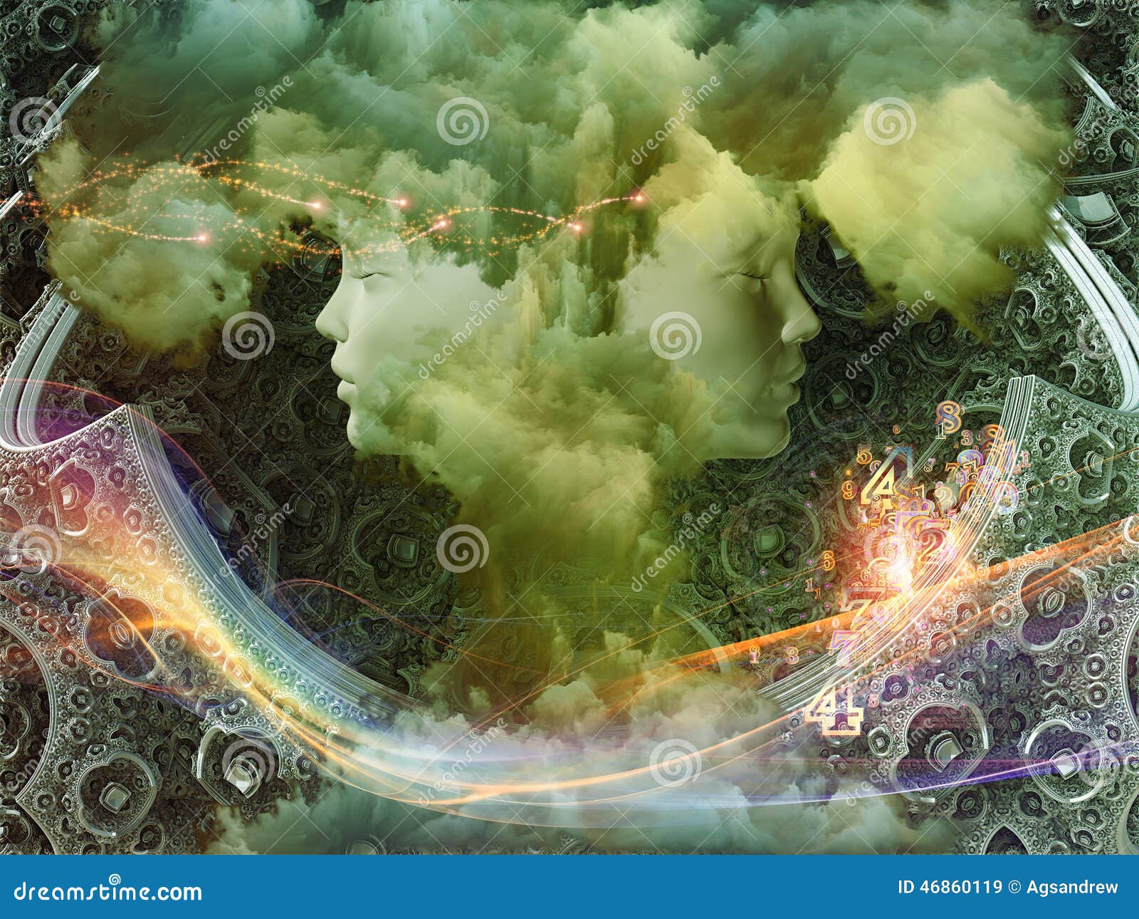 Illusion of the Mind stock illustration. Illustration of fantasy - 46860119