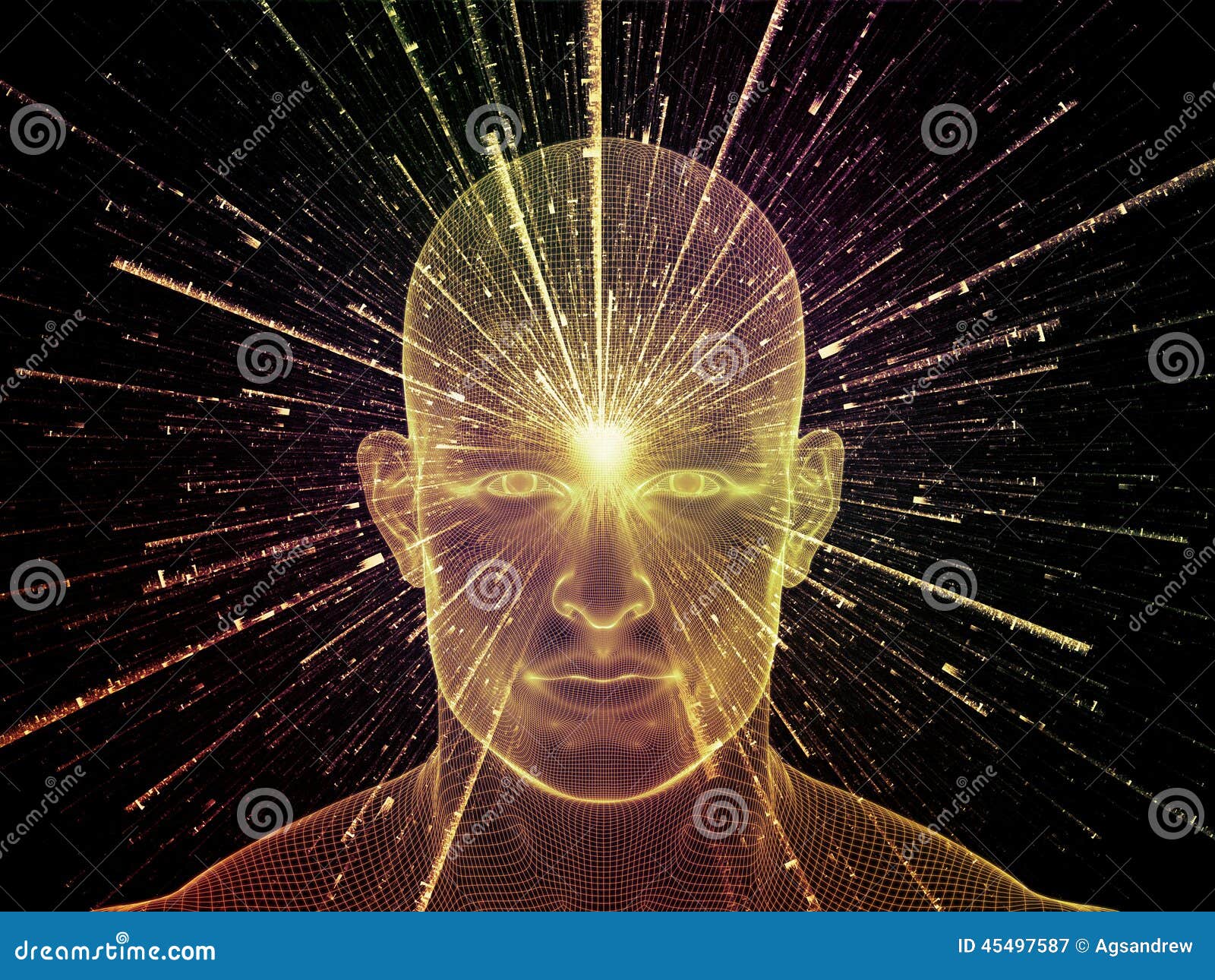 Illusion of Mind stock illustration. Illustration of metaphor - 45497587