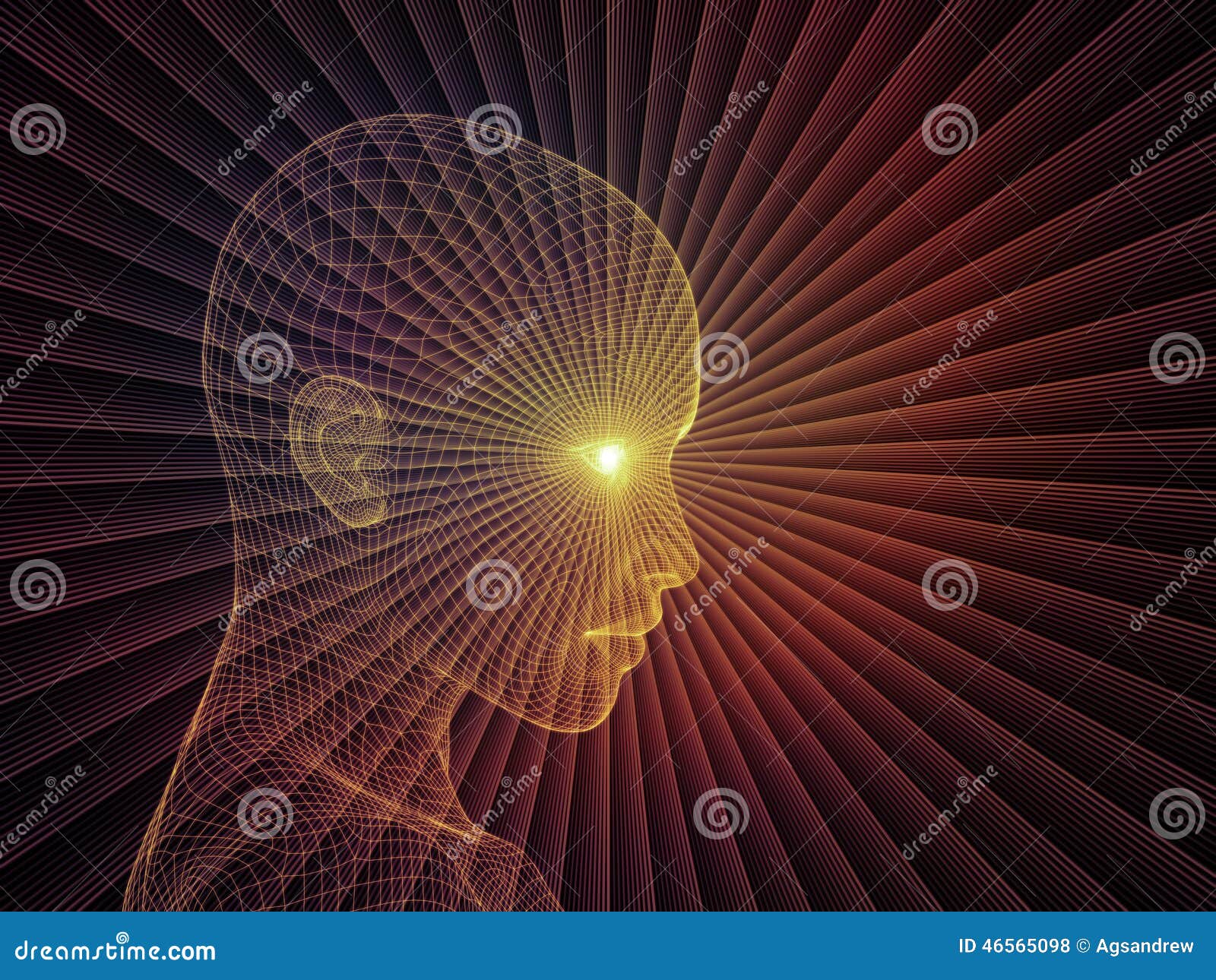 Illusion of Mind stock illustration. Illustration of mental - 46565098