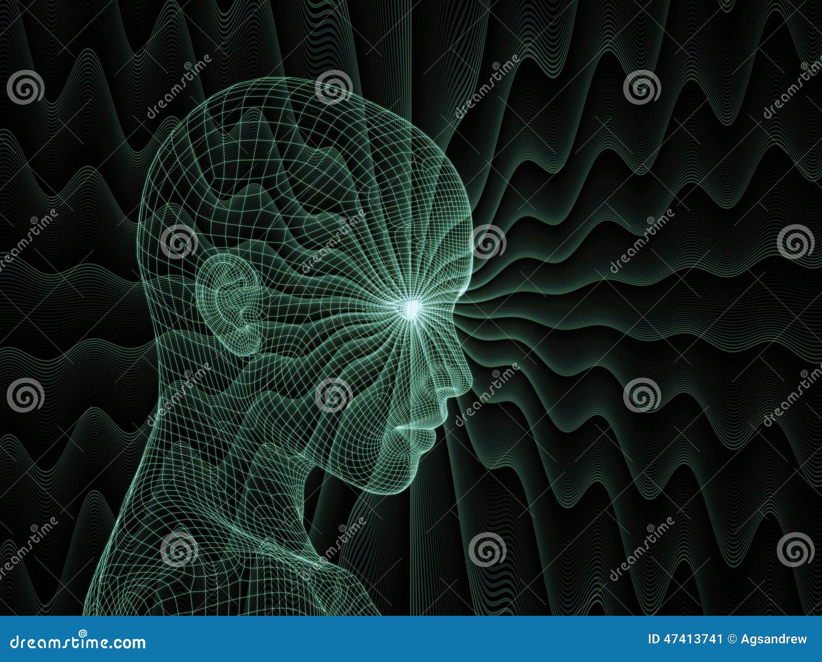 Illusion of Mind stock illustration. Illustration of creativity - 47413741