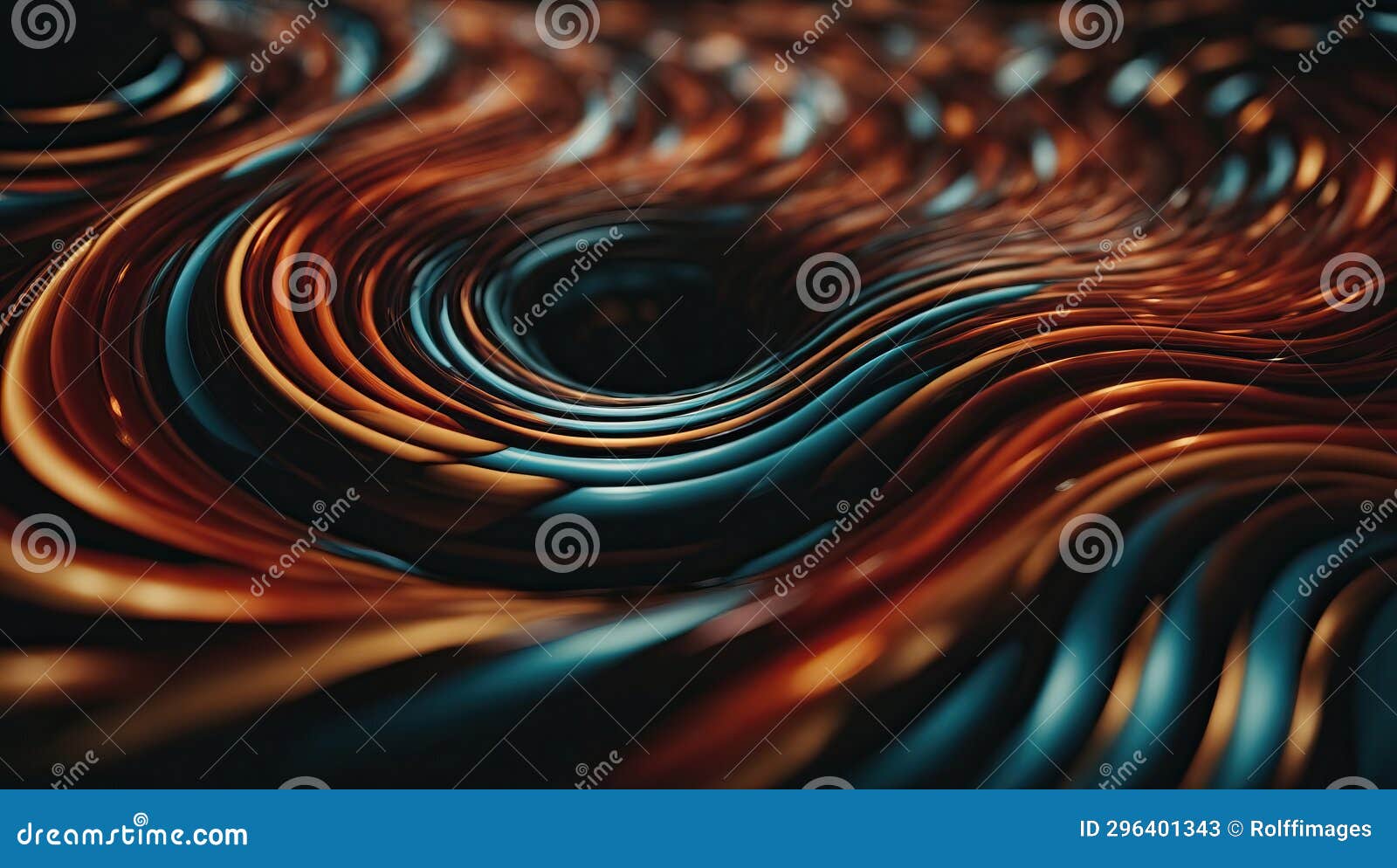 Illusion of a Pulsating Swirling Vortex Stock Illustration ...