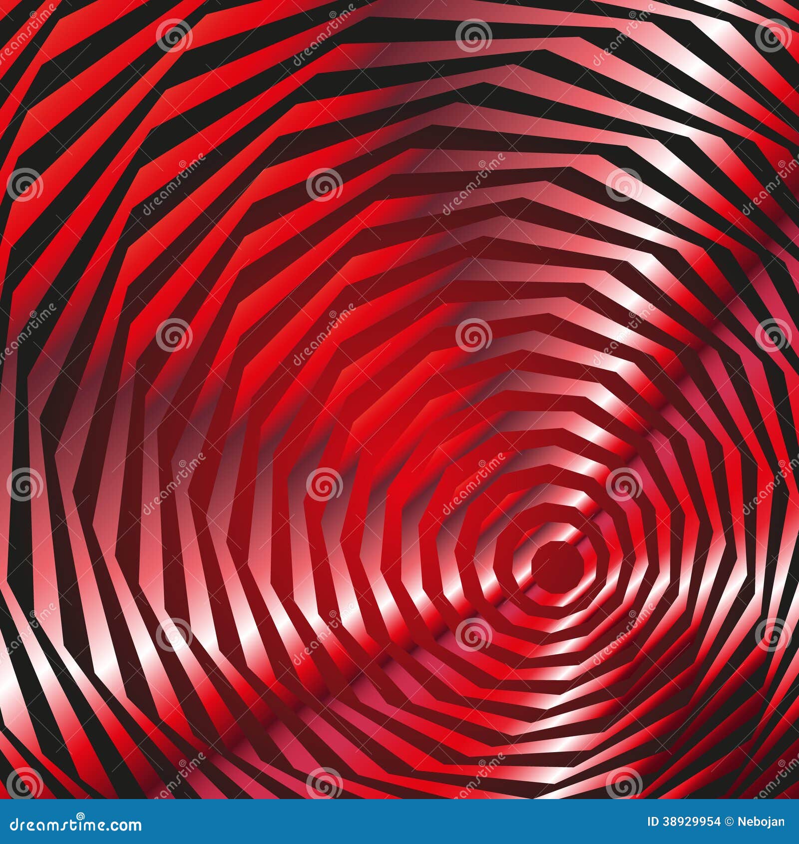 Illusion of red ovals stock vector. Illustration of abstraction - 38929954