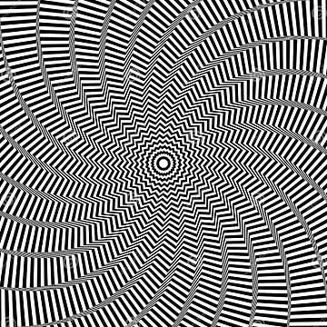 Illusion of Rotation Movement. Abstract Op Art Bac Stock Vector ...