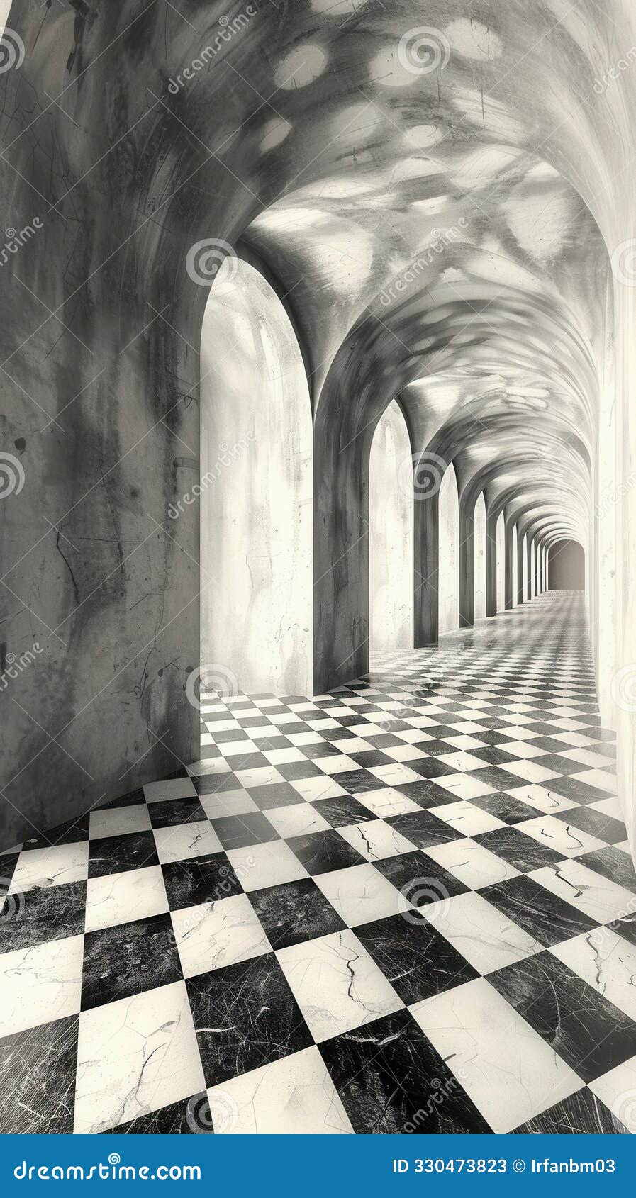 Illusion of Space. Modern Interior Design Concept Stock Image - Image ...