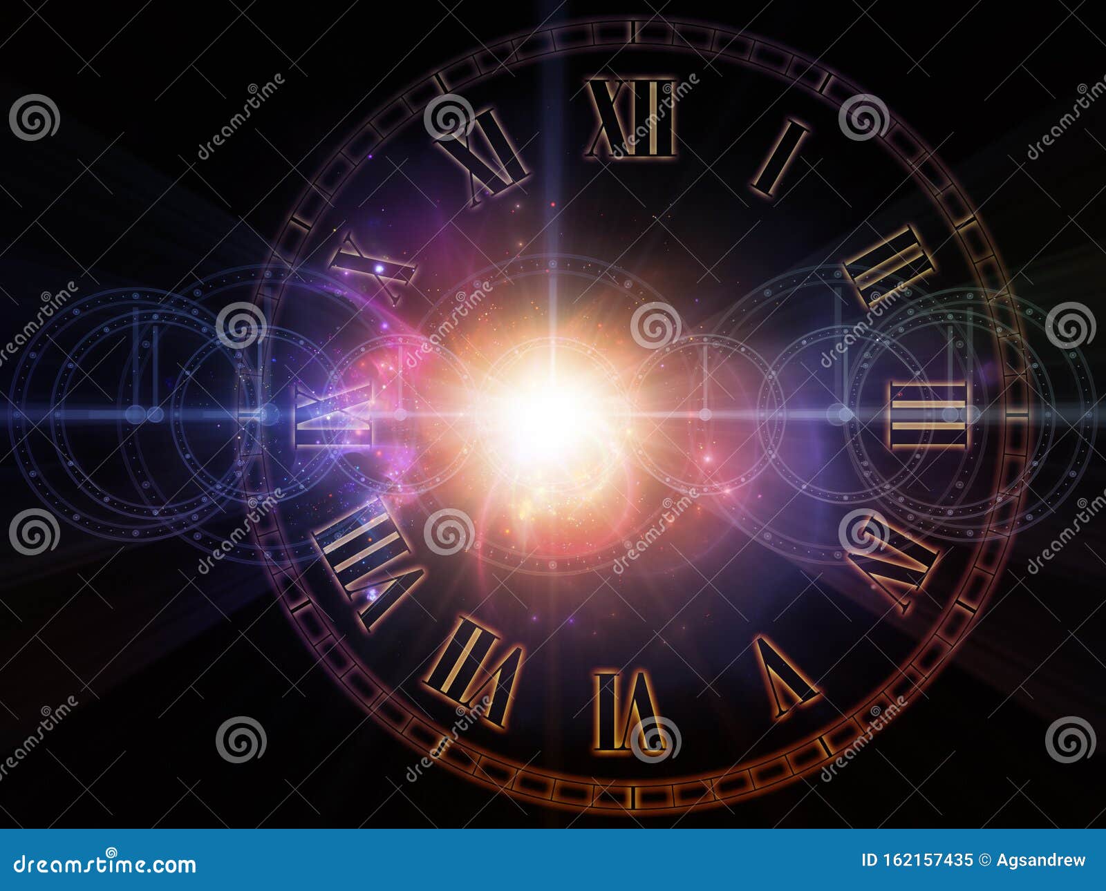 Illusion of Temporal Realm stock illustration. Illustration of ...