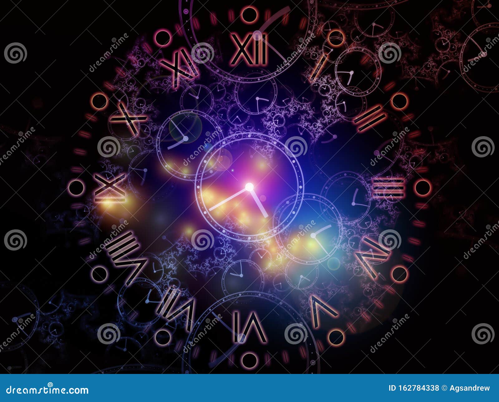 Illusion of Temporal Realm stock illustration. Illustration of ...