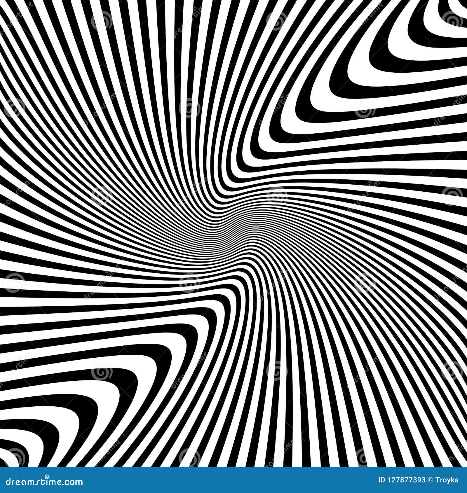 Torsion Movement Illusion. Op Art Patterns Set. Cartoon Vector ...
