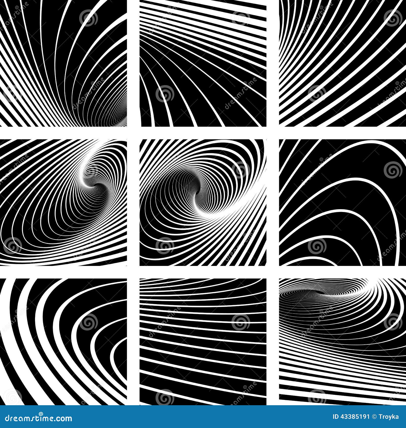 Illusion of Vortex Motion. Abstract Backgrounds Se Stock Vector ...