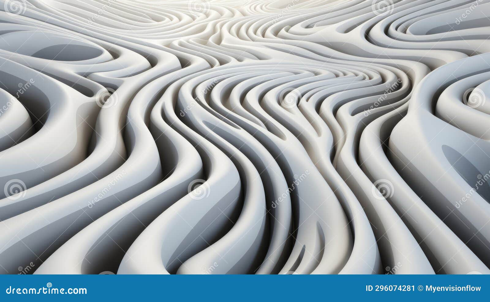 A Illusion White Wavy Lines on a Surface Stock Illustration ...