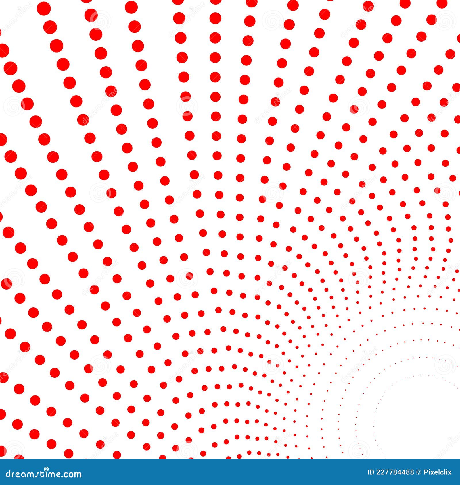 Illusions of Curvy Dotted Lines Vector Design. Stock Vector ...