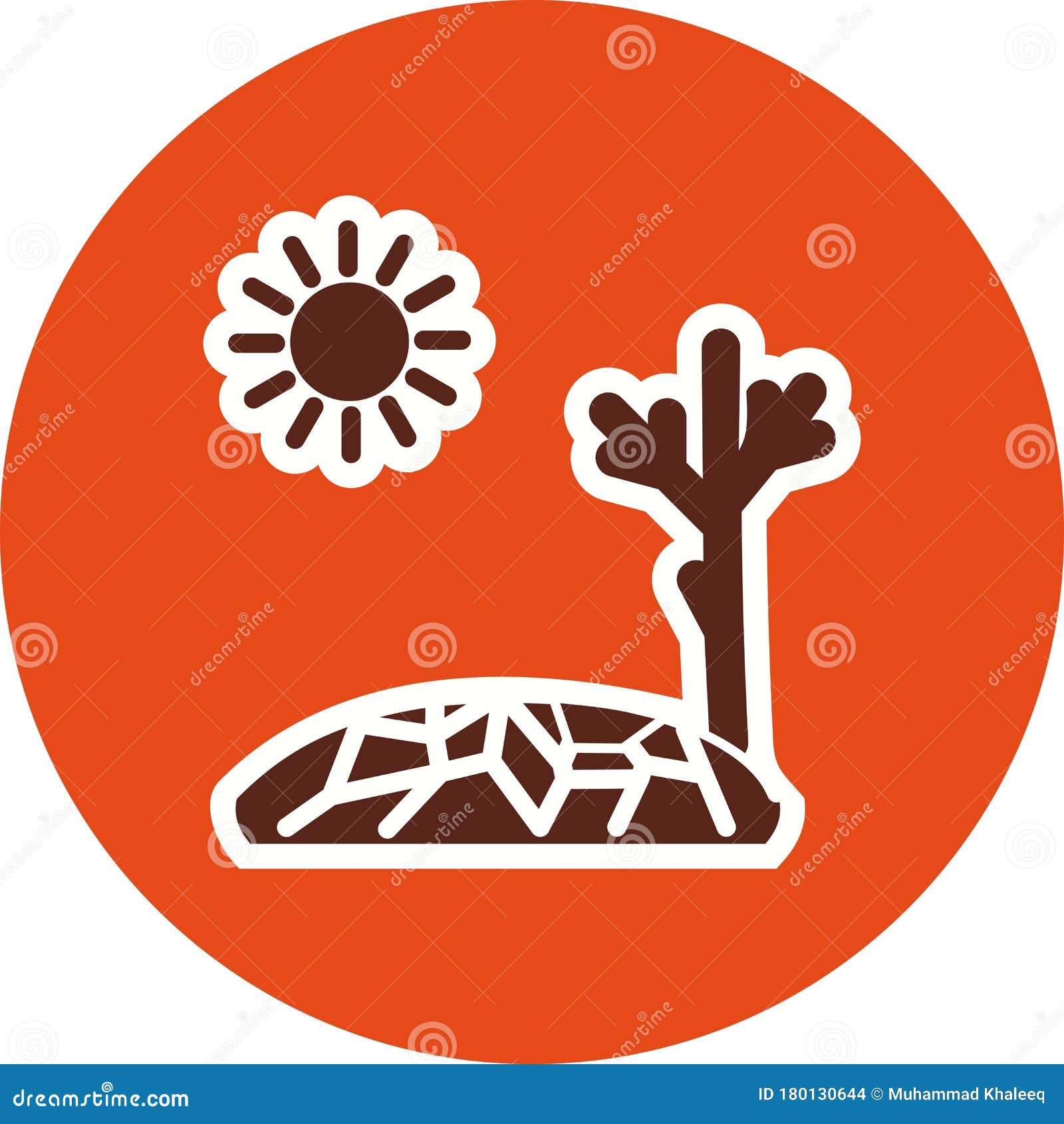 Illustartion Drought Icon for Personal and Commercial Use. Stock ...