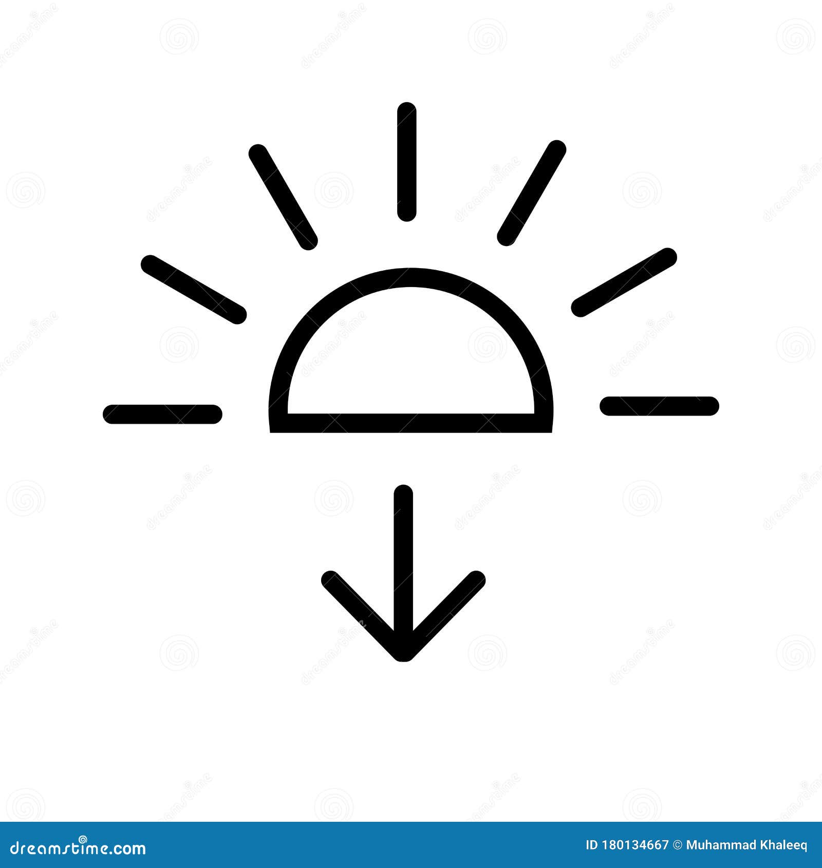 Illustartion Sundown Icon for Personal and Commercial Use... Stock ...