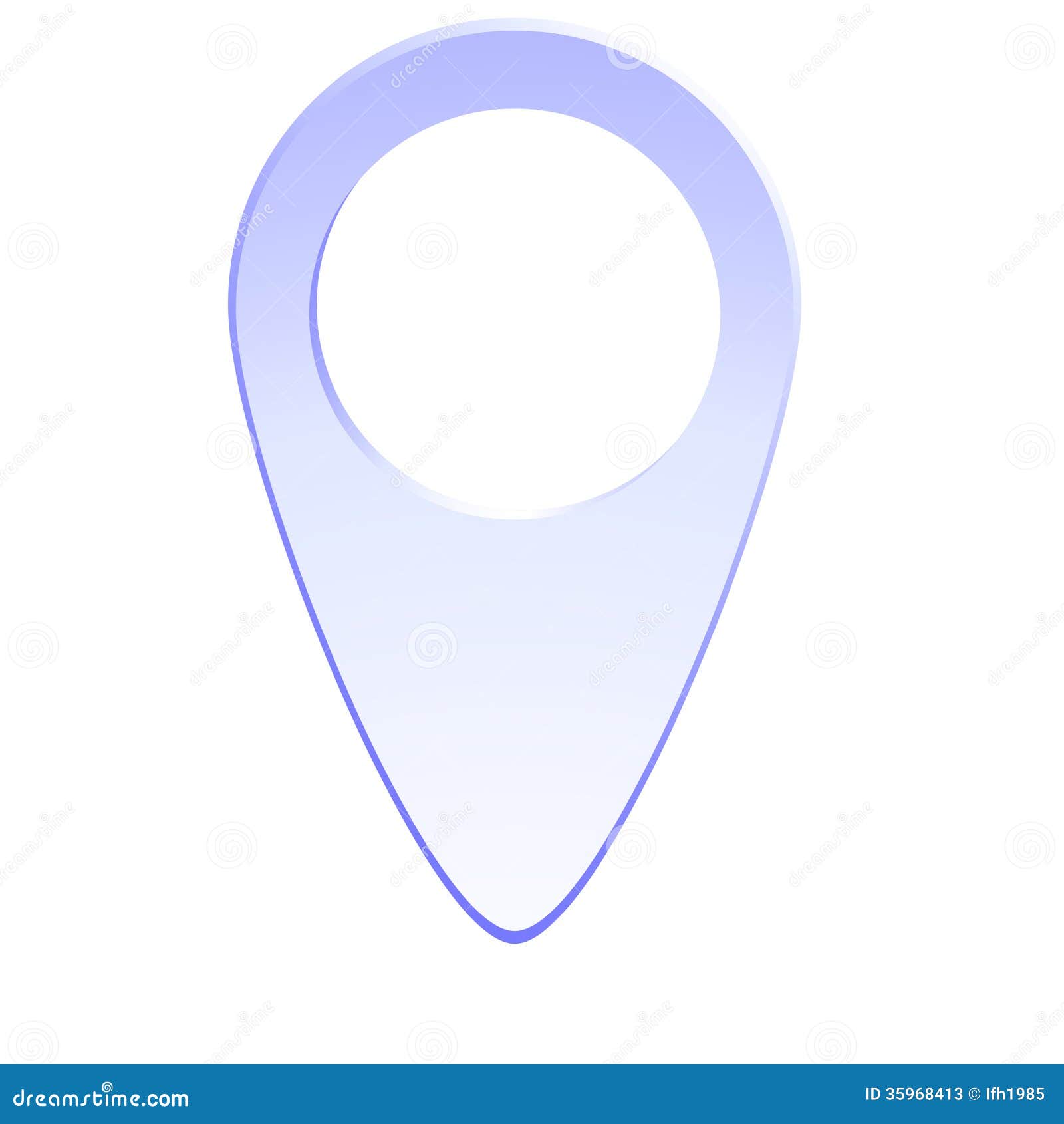 Illustraion of a Coloured Round Pointer Stock Vector - Illustration of ...