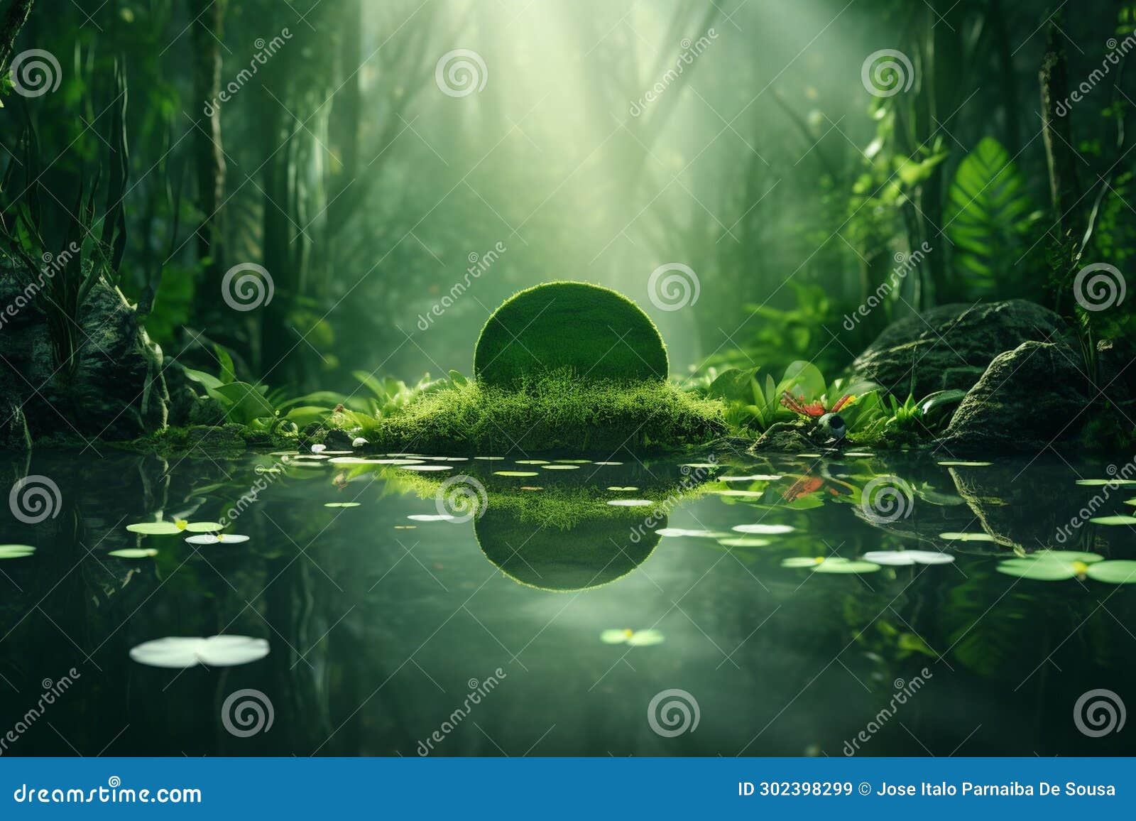 Illustrate the Calming Effect of a Green Stock Illustration ...
