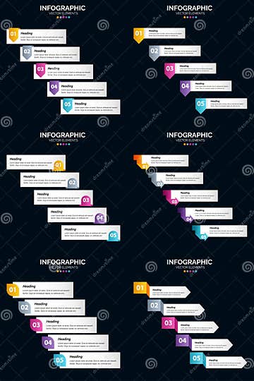 Illustrate Complex Ideas with Six Vector Infographics and Cycle ...