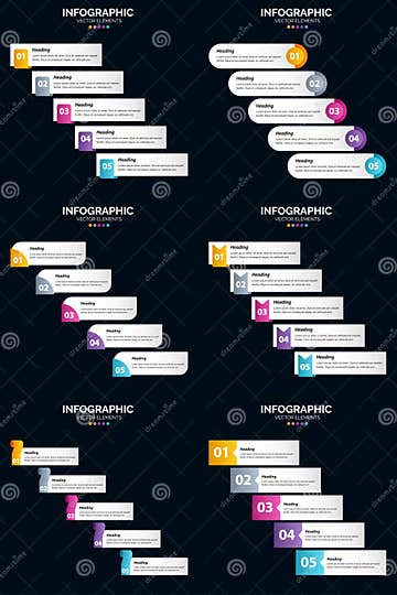 Illustrate Complex Ideas with Six Vector Infographics and Cycle ...