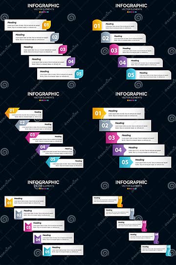 Illustrate Complex Ideas with Six Vector Infographics and Cycle ...