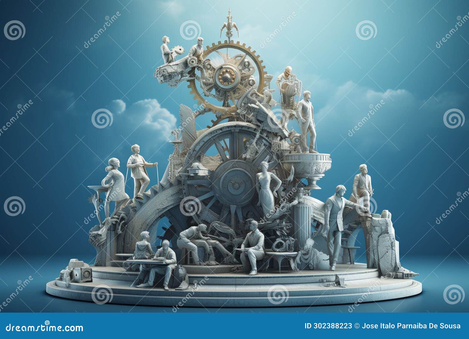 Illustrate the Evolution of Teamwork from Stock Illustration ...