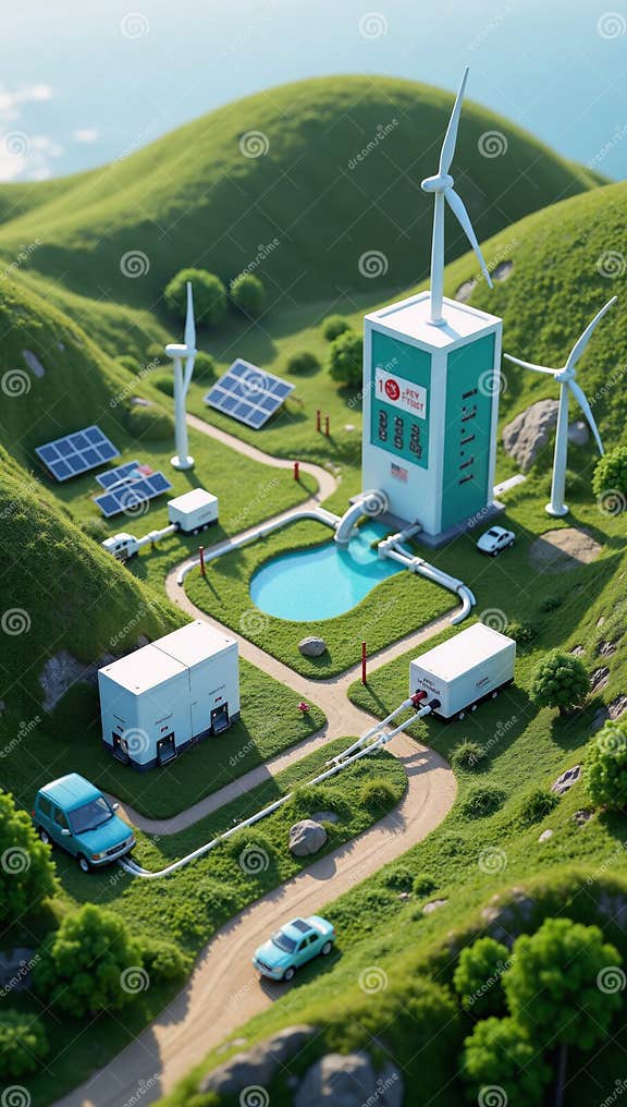 Illustrate a Hydrogen Ecosystem with an Emphasis on Its Connection To ...